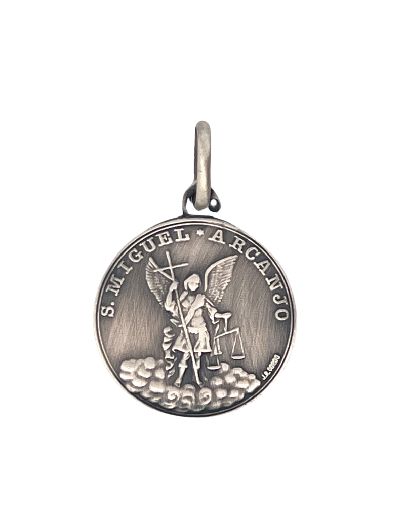 Medalha São Miguel Arcanjo 22mm em Prata 925